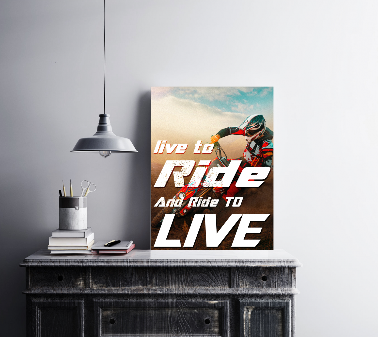 Live to Ride And Ride to Live – Canvas – Todo motocross